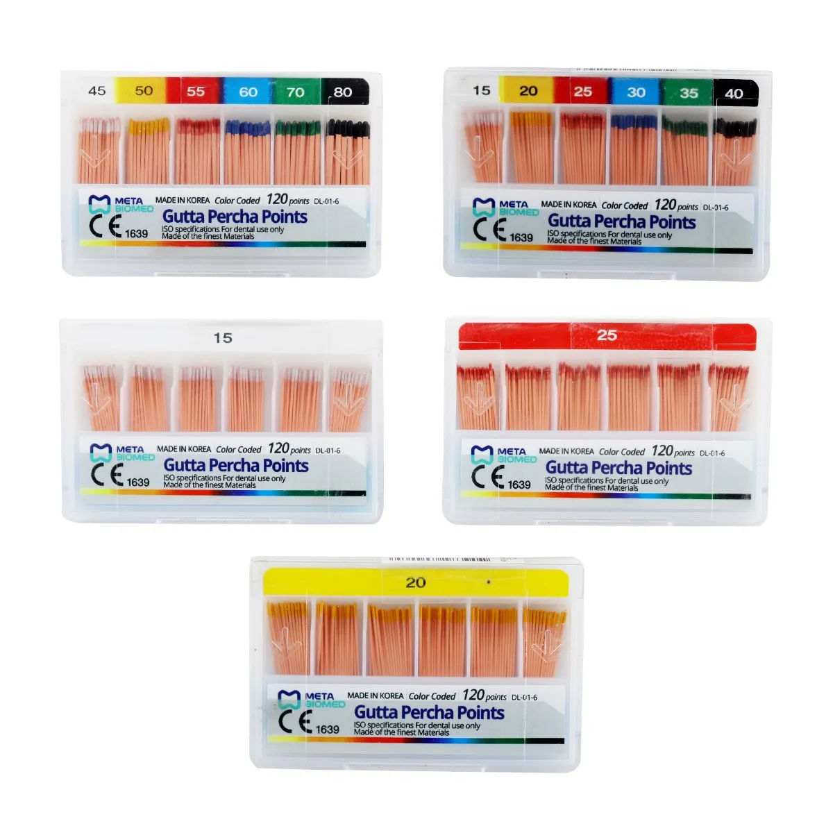 Meta Gutta Percha Points 2% Taper Available | Quality Root Canal Filler ...