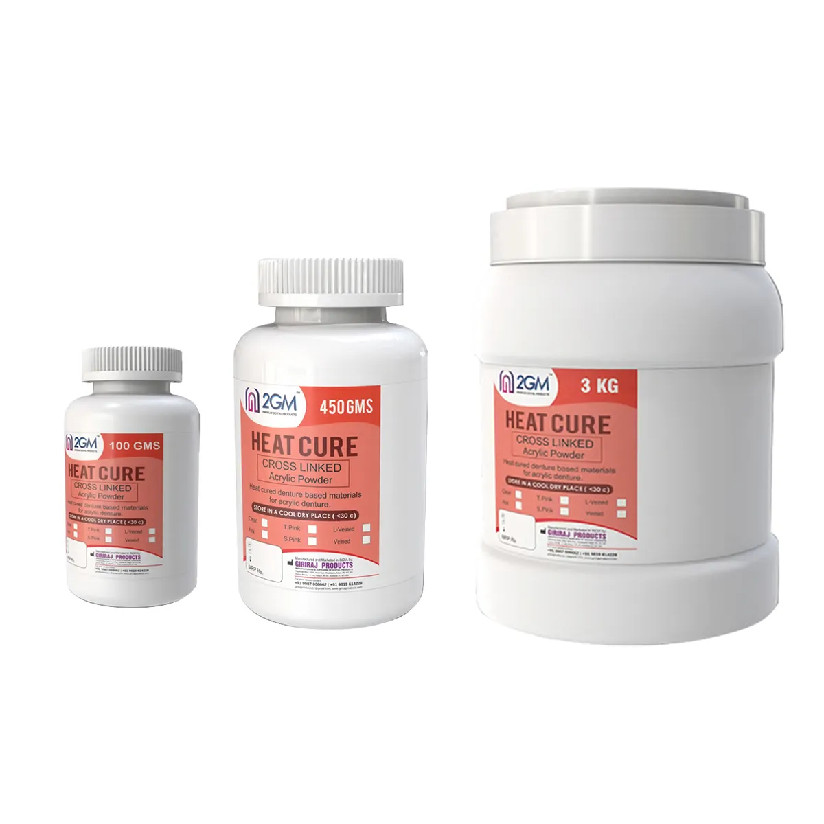 2GM Heat Cure Powder Online at Best Price | Dentalkart.com
