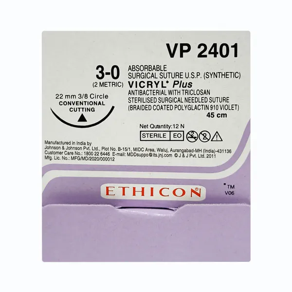 Ethicon Vicryl Plus # 3-0