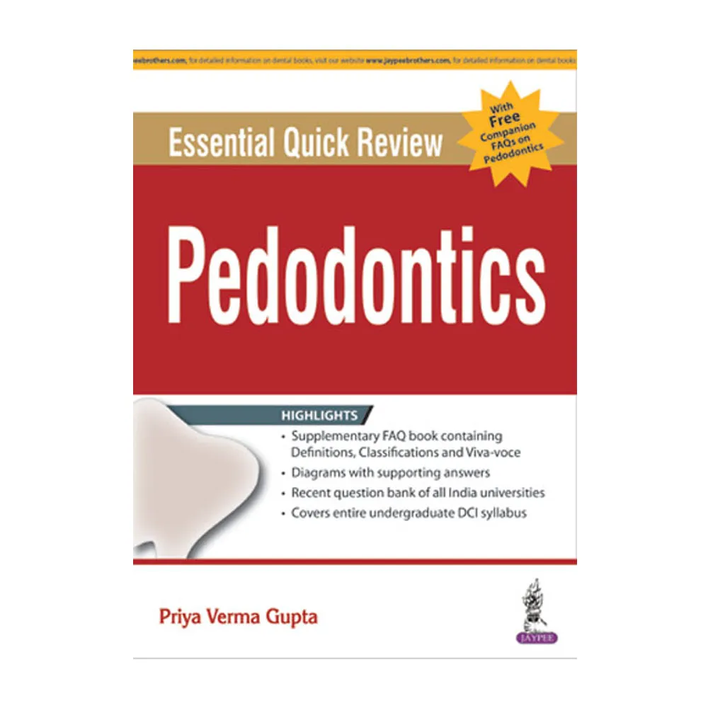 Jaypee Medical Essential Quick Review Pedodontics