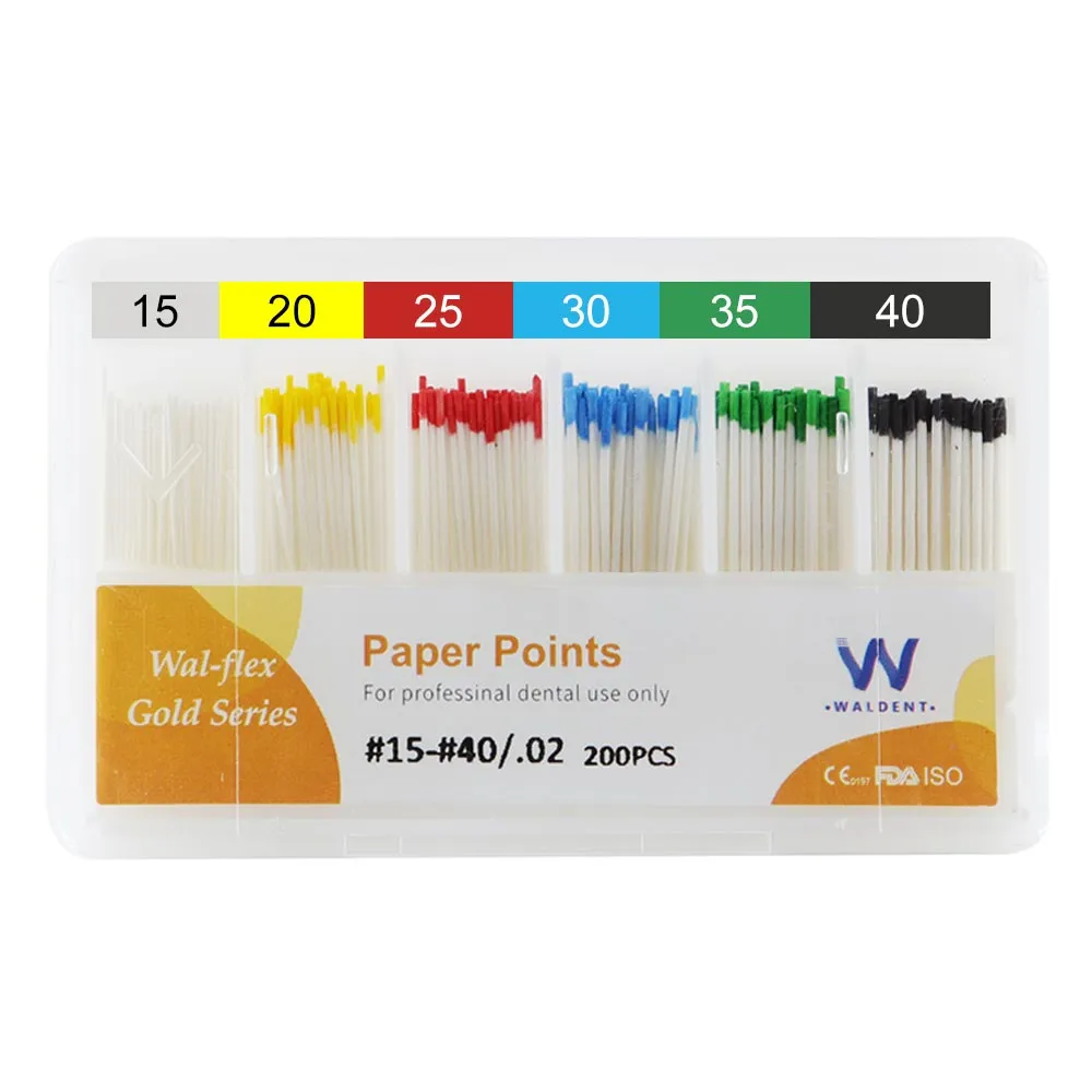 Waldent Paper Points Length Marked 2%